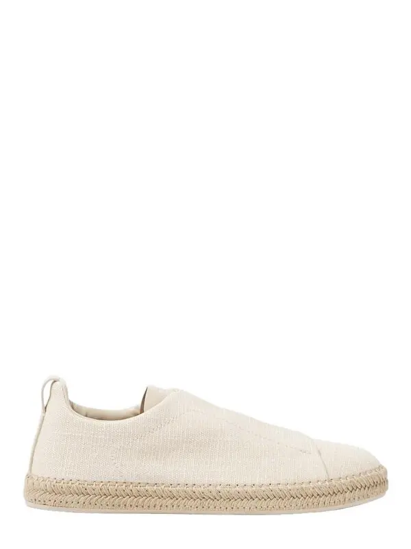Zegna Triple Stitch Espadrilles - White