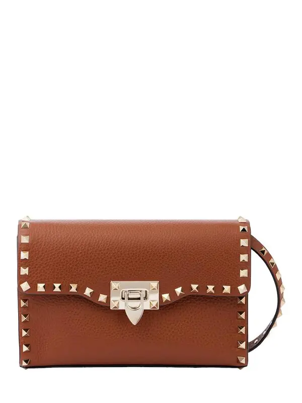 Valentino Garavani Rockstud Small Crossbody Bag - Brown