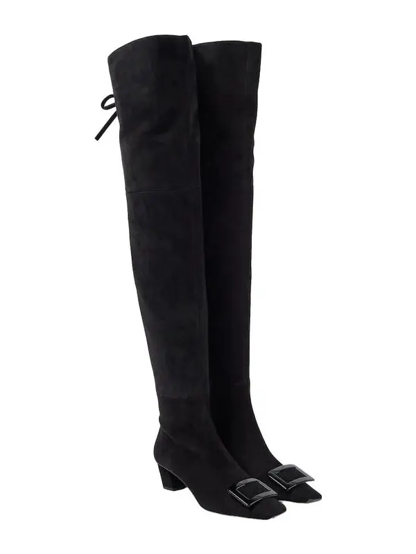 ROGER VIVIER Belle Vivier 45 Over-the-knee Boots - Black