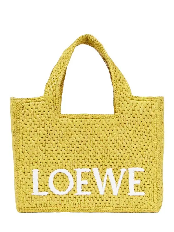 Loewe Paula's Ibiza Font Small Tote Bag - Yellow