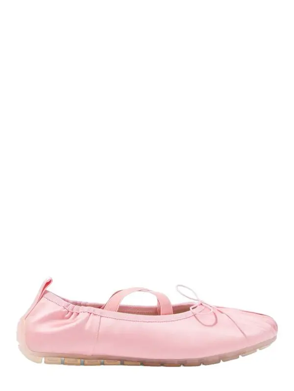 Simone Rocha Ballerina Grip Pleated Ballet Flats - Pink