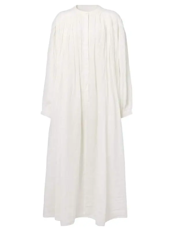 RÓHE Oversized Ramie Maxi Dress - White