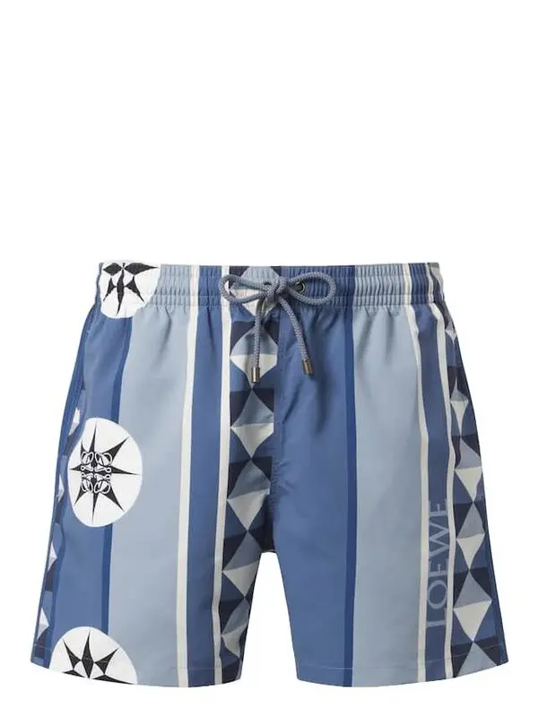 Loewe Printed Swim Trunks - Blue
