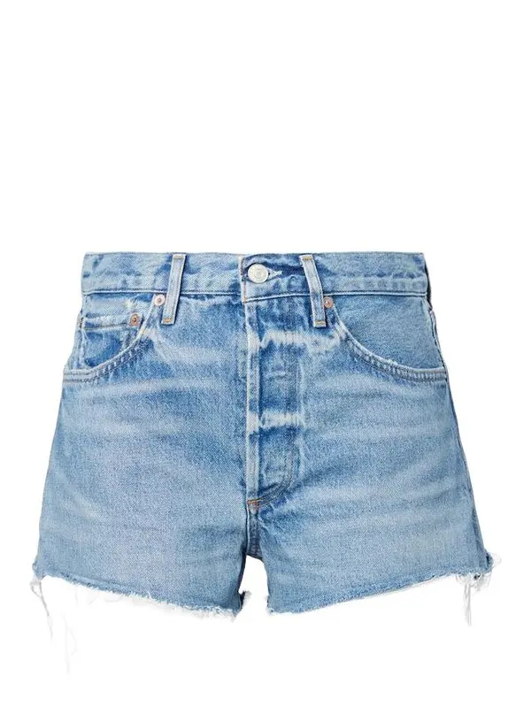 AGOLDE Parker Denim Shorts - Blue