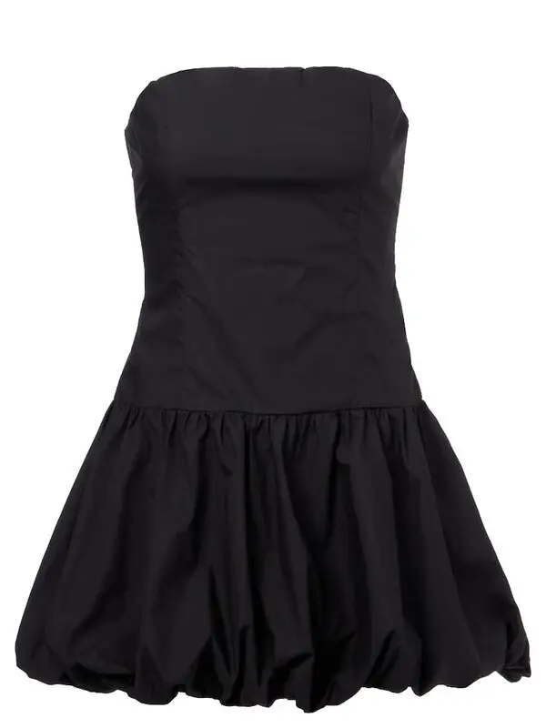 Faithfull The Brand Saskia Strapless Mini Dress - Black