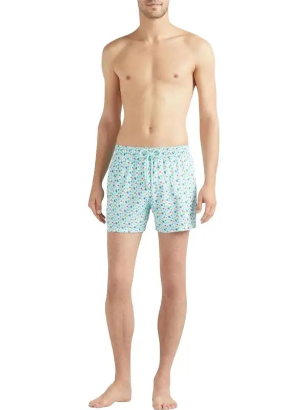 Vilebrequin Micro Ronde Des Tortues Swim Trunks - Pacific Bl