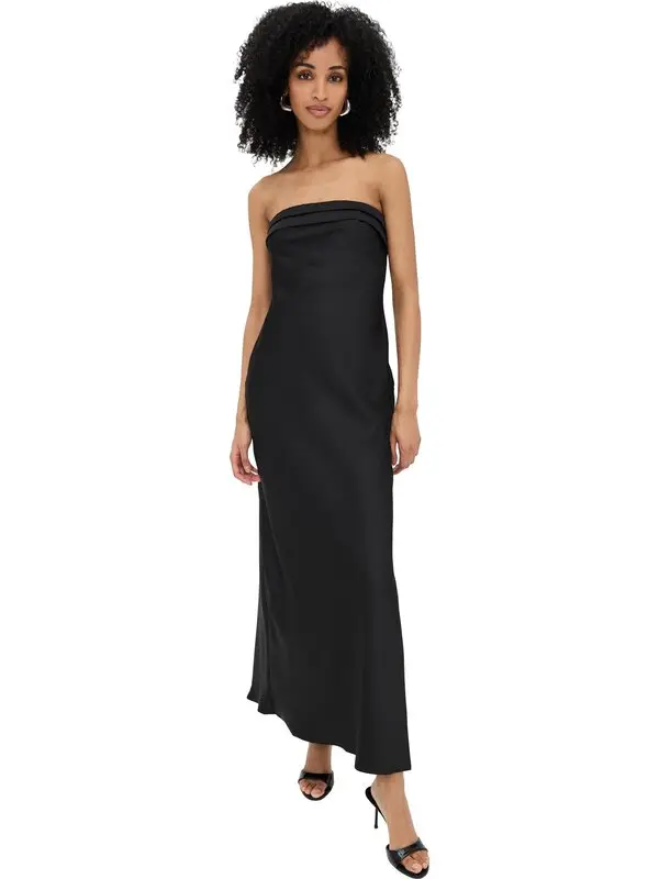 RUNAWAY THE LABEL Delilah Maxi Dress - Black