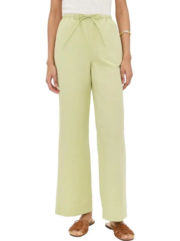 ALIGNE Alara Linen Trousers - Pistachio