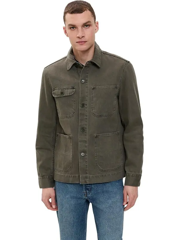 ALEX MILL Garment Dyed Work Jacket - Thyme