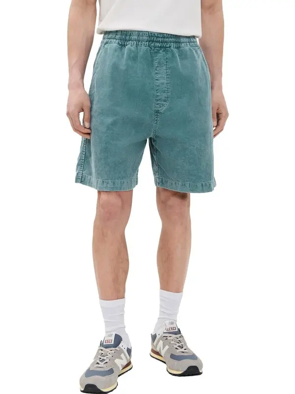Carhartt Work In Progress Reynold Corduroy Shorts - Silver Pine (dusky Washed)