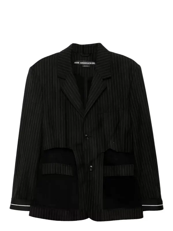 Andersson Bell Inside Out Stripe Jacket - Black