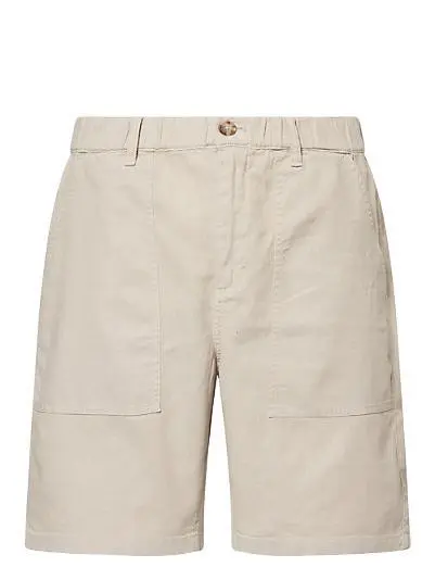 Barbour Relaxed-fit Linen-cotton Shorts - Mist