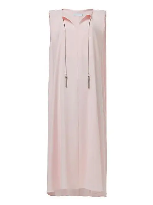 LEEM Tie-neck Sleeveless Woven Kaftan - Pink
