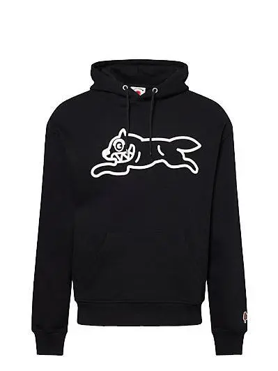 ICECREAM Graphic-print Cotton Hoody - Black