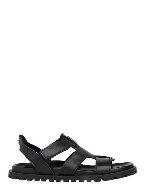 Whistles Freya Fisherman Leather Sandals - Black