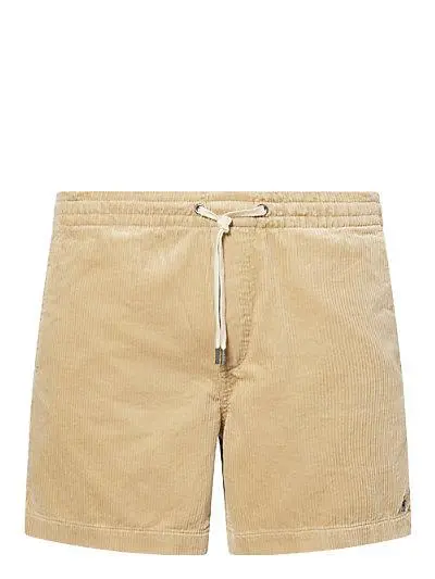 Ralph Lauren Corduroy Drawstring Cotton Shorts - Coastal Beige