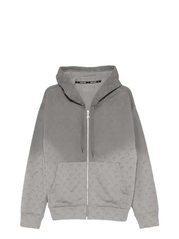 MARINE SERRE Zip-up Hoodie - Grey