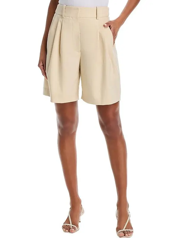 Ronny Kobo Andora Pleated Shorts - Ivory