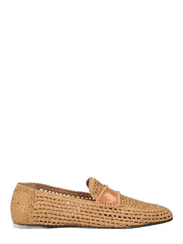 Dolce & Gabbana Raffia Loafers - Camel
