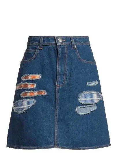 Marni Denim Flared Skirt - Blue