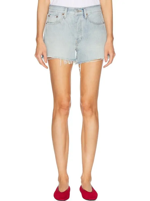 RE/DONE The Easy Rider Denim Shorts - Cielito
