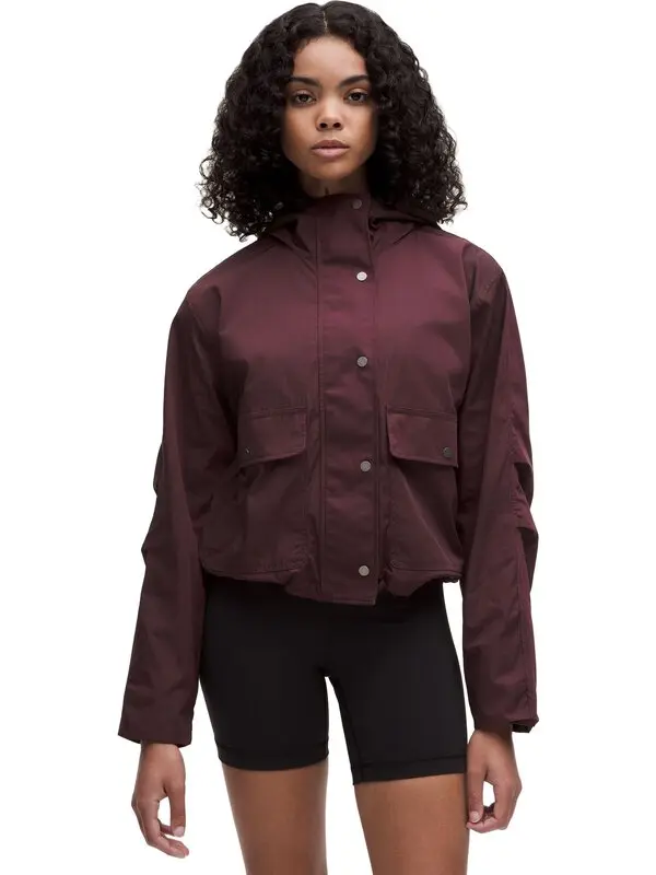 Lululemon Cropped Utility Windbreaker - Goodnight Plum