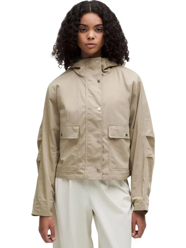 Lululemon Cropped Utility Windbreaker - Sheer Oak