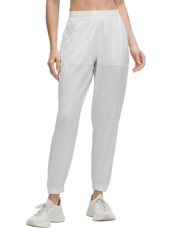 Lululemon Adapted State Perforated High-rise Jogger - White