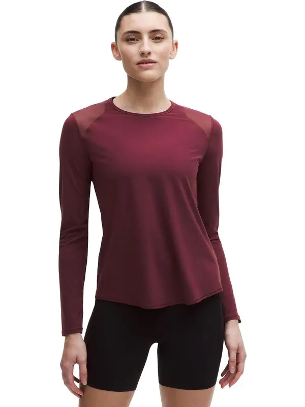 Lululemon Sculpt Long-sleeve Shirt - Burgundy Bay