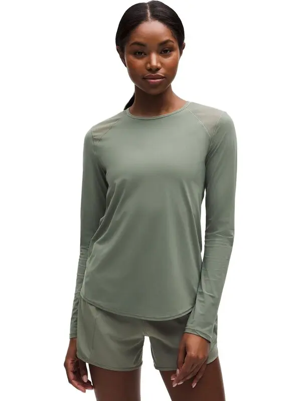 Lululemon Sculpt Long-sleeve Shirt - Willow Leaf