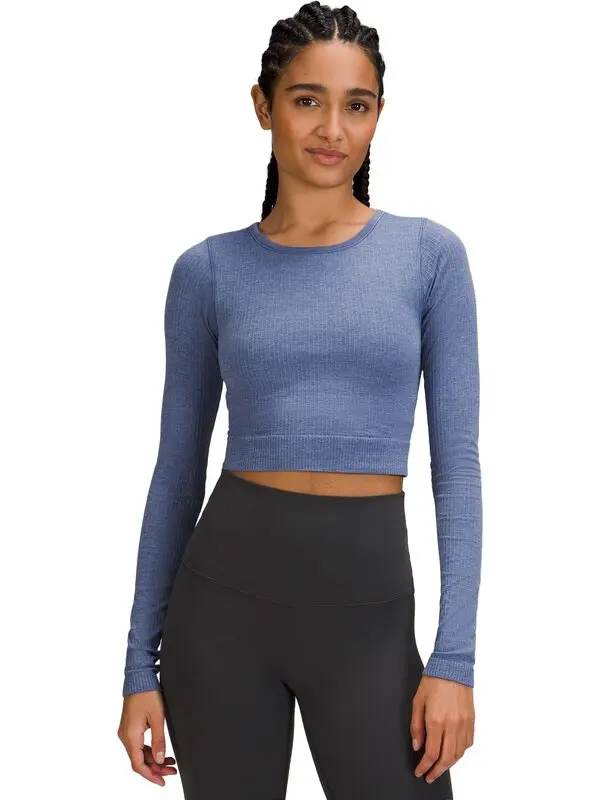 Lululemon Ebb To Street Long-sleeve Shirt - Water Drop