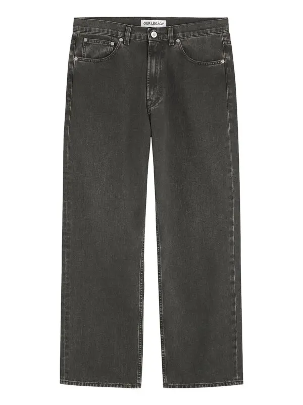 Our Legacy Third Cut Straight-leg Jeans - Black