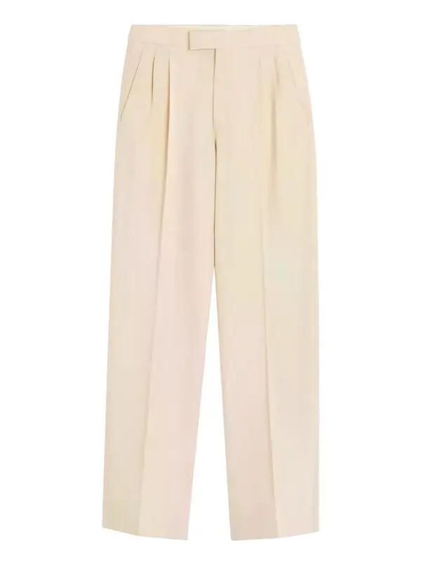 Valentino Garavani Wool Gabardine Trousers - Neutrals