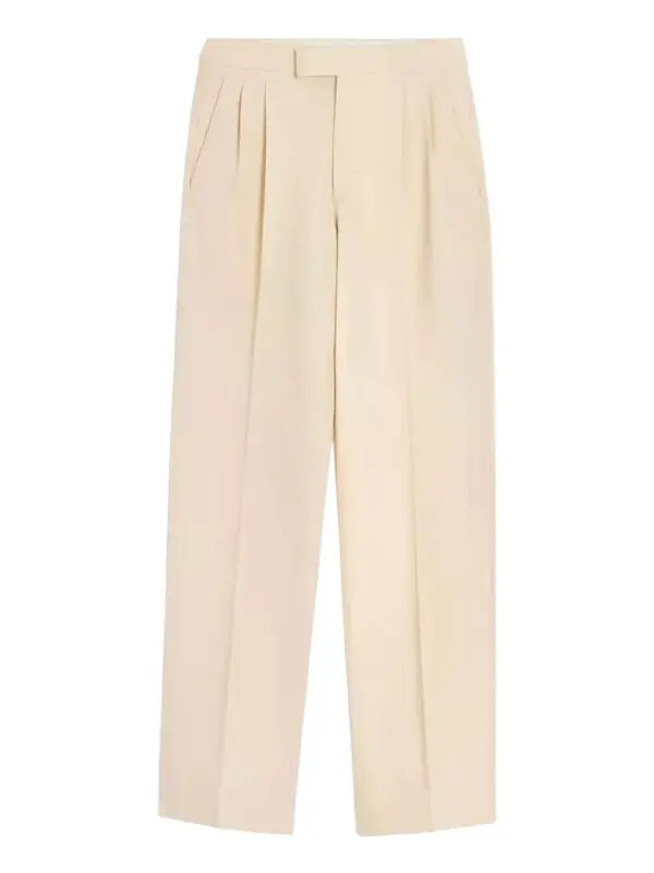 Valentino Garavani Wool Gabardine Trousers - Neutrals
