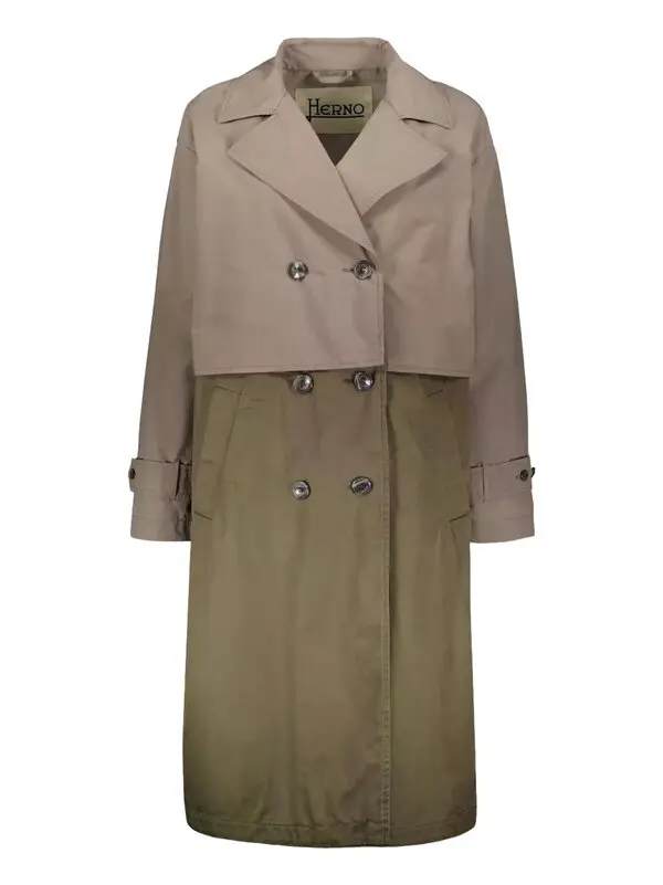 Herno Layered Rain Coat - Neutrals