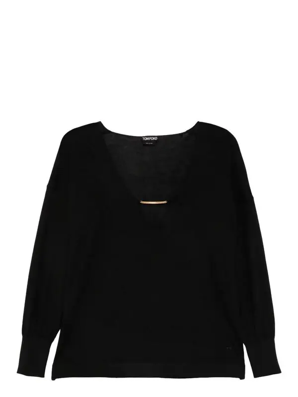 TOM FORD Knitted Top - Black
