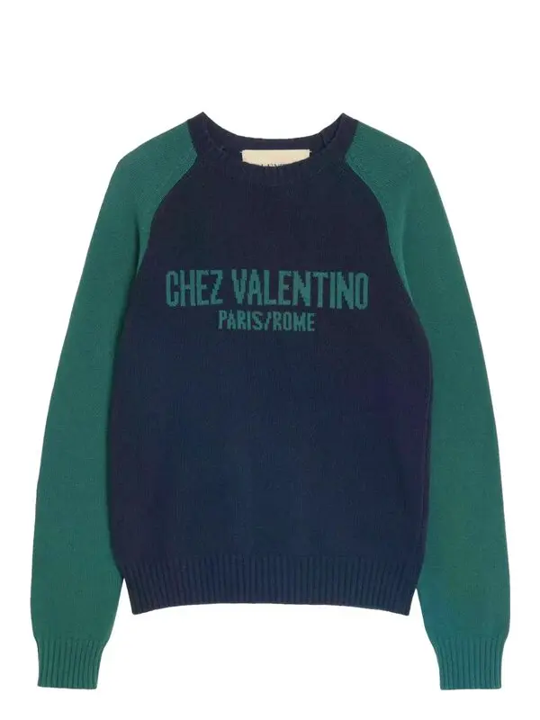 Valentino Garavani Chez-motif Sweater - Blue
