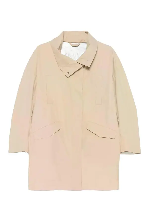 OOF WEAR Stand-up Collar Coat - Neutrals