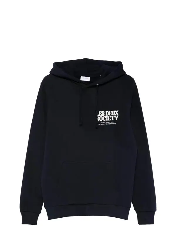 LES DEUX Society Hoodie - Blue