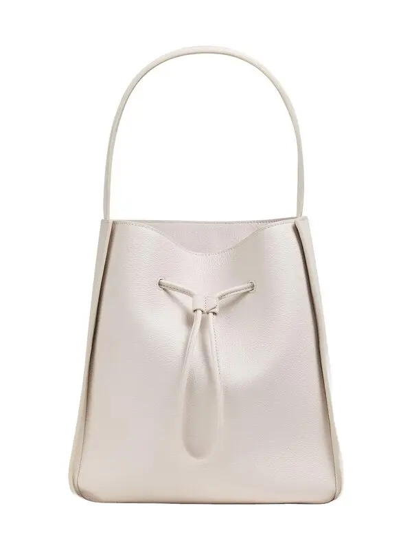 3.1 Phillip Lim Soleil Large Pebbled-leather Bucket Bag - Off-white