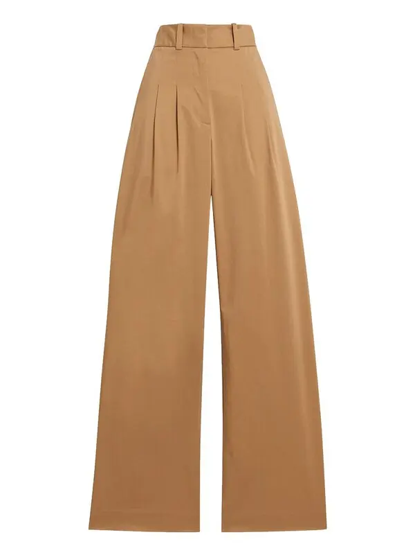 Veronica Beard Rennert Wide-leg Pants - Light Brown