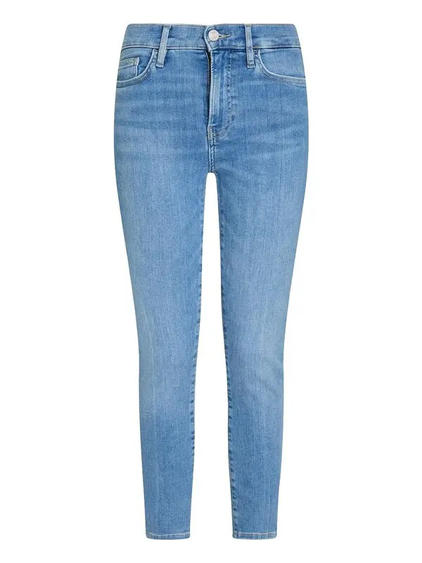 FRAME Le High Skinny High-rise Jeans - Light Denim