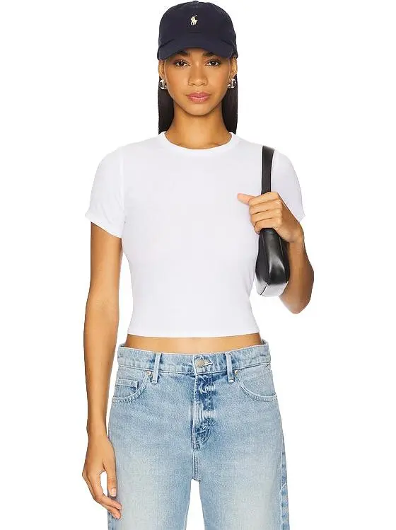 Michael Lauren Rhea Fitted Top - White