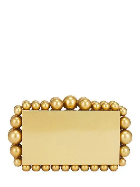Cult Gaia Eos Metal Clutch - Antique Brass