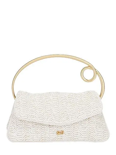 Cult Gaia Emily Top Handle Bag - Antique White