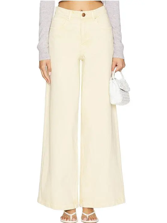 SEVENTY + MOCHI Bay Denim Pants - Mellow Yellow