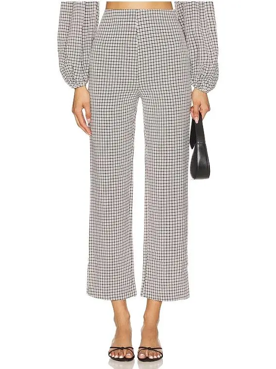 STONE COLD FOX X Liz Pant - Black & White Gingham