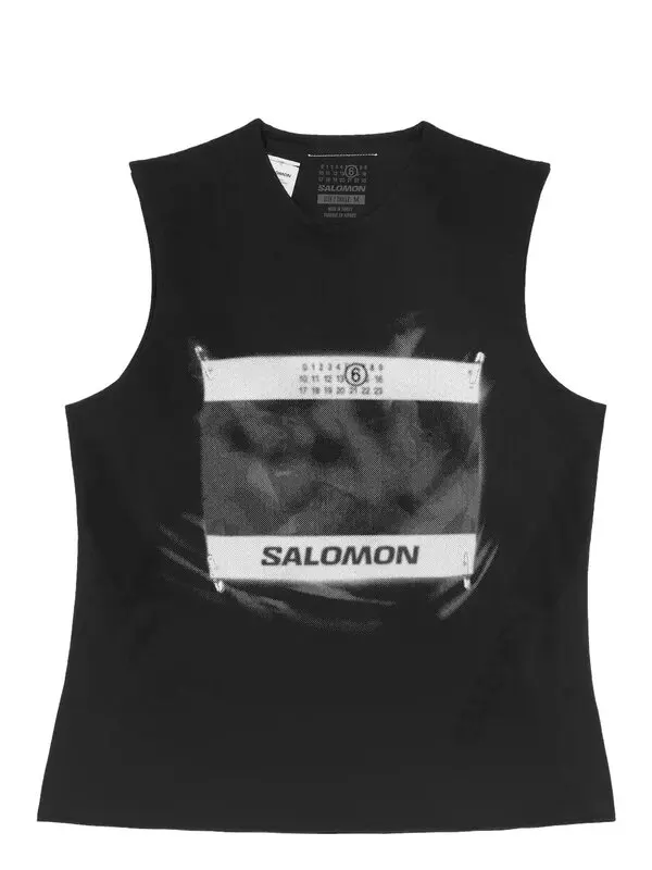 MM6 MAISON MARGIELA X SALOMON Logo-print Tank Top - Black