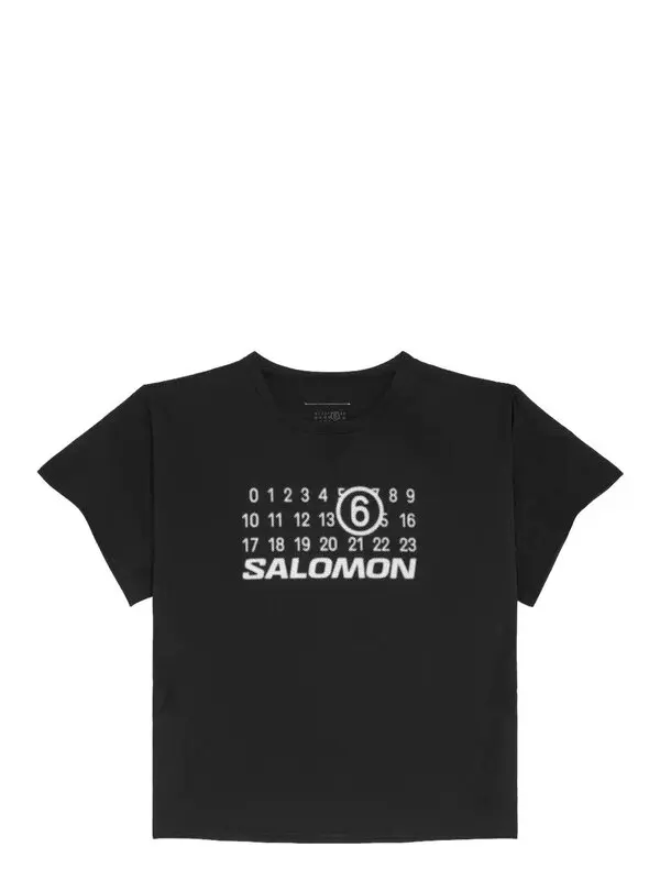 MM6 MAISON MARGIELA X SALOMON X Salomon Logo-print T-shirt - Black