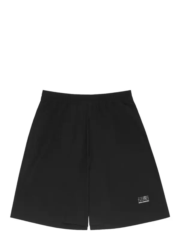 MM6 MAISON MARGIELA X SALOMON Numbers-print Shorts - Black